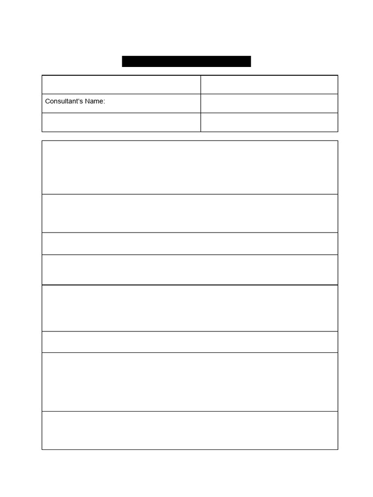 Opd Assessment Form | PDF