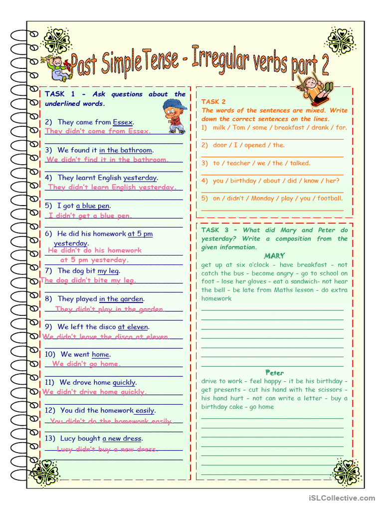 Irregular Verbs 3 | PDF