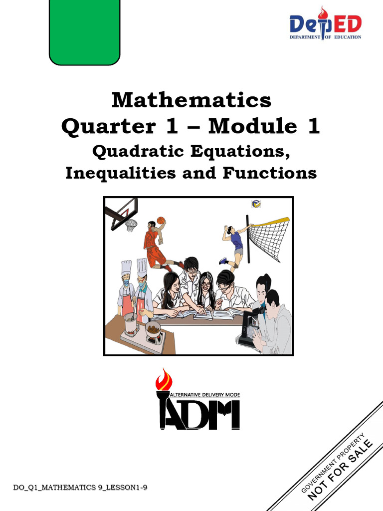g9 Mathematics q1 Module1 Re 2024 | PDF