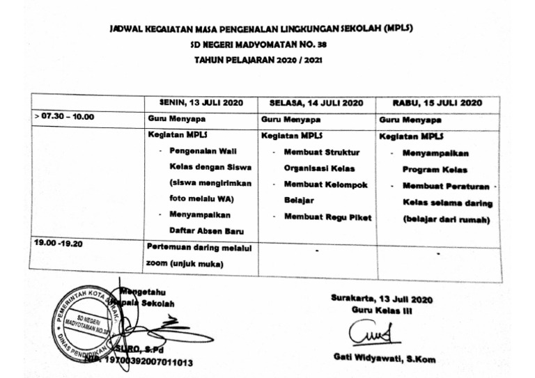 Jadwal MPLS | PDF