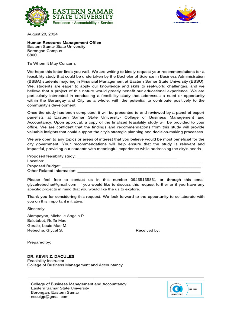 Letter Request | PDF