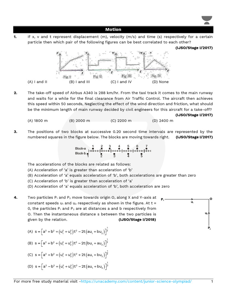 Motion Questions | PDF