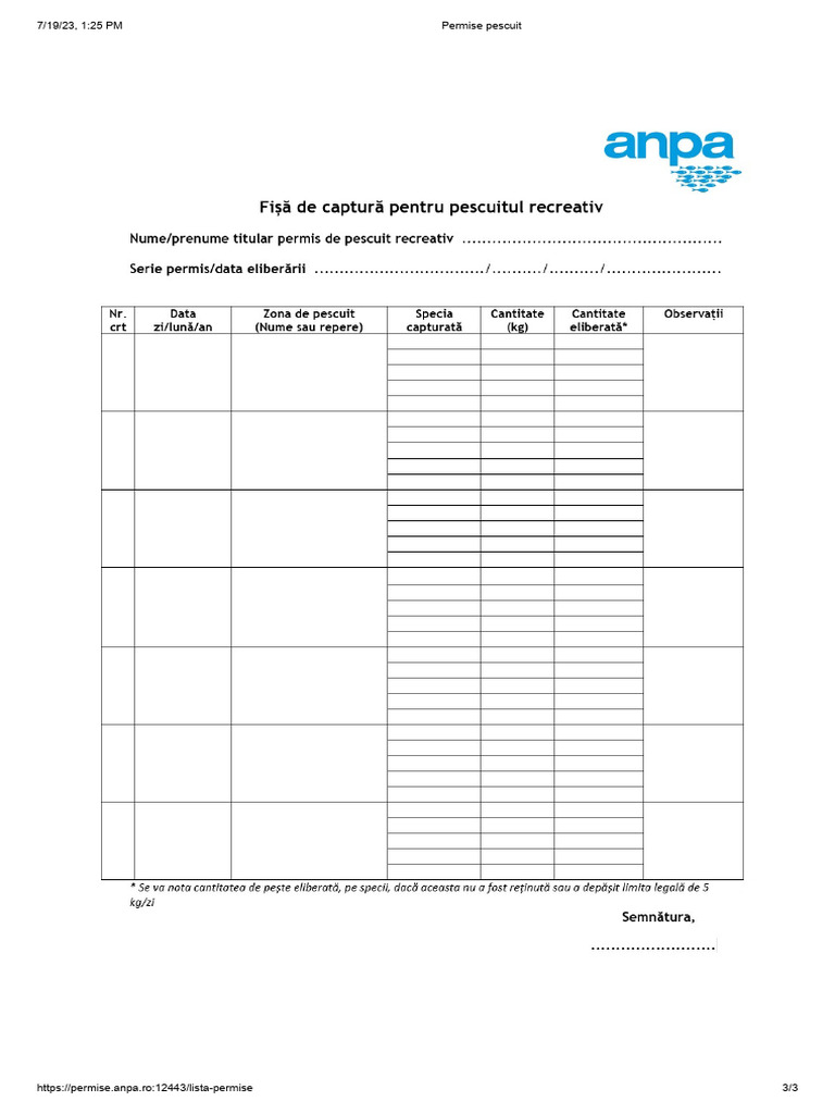 Fisa de Captura | PDF