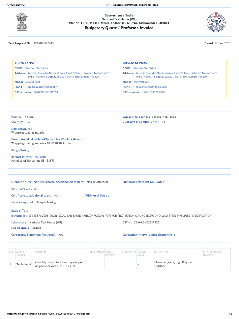 NTH - Management Information System Dashboard | PDF