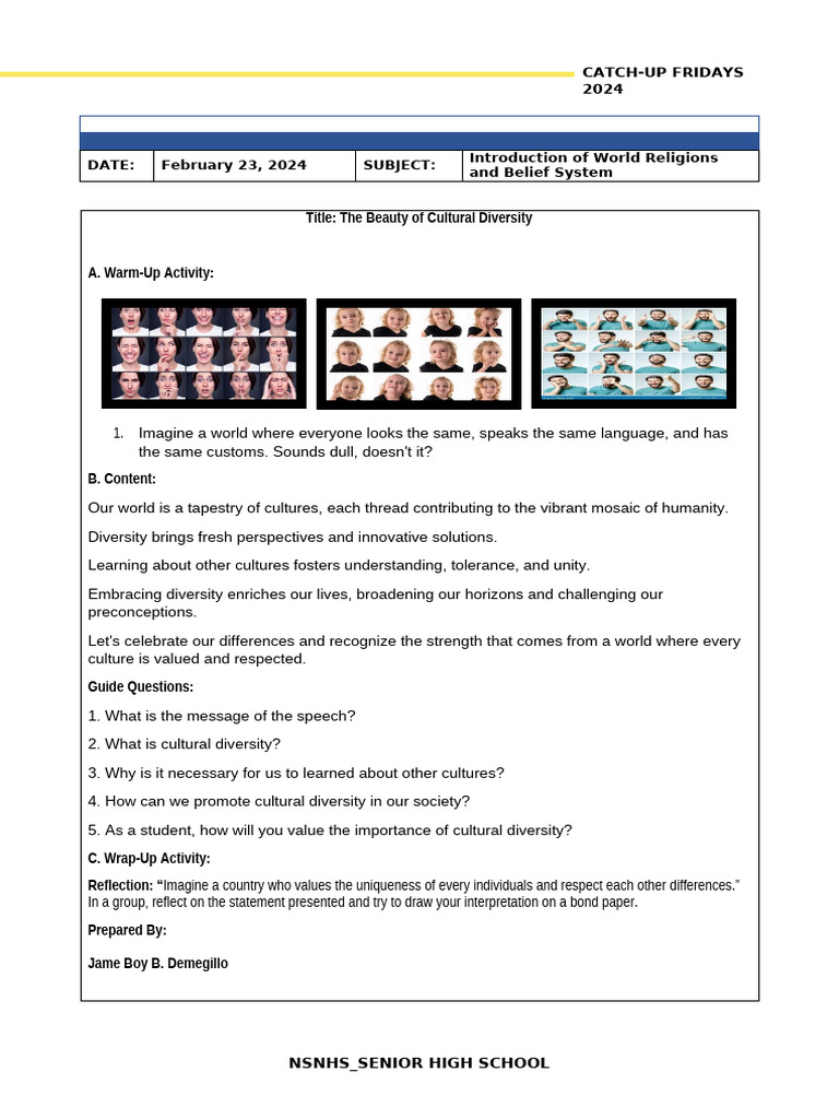 WR2 - Catch Up Fridays Reading Material Template | PDF
