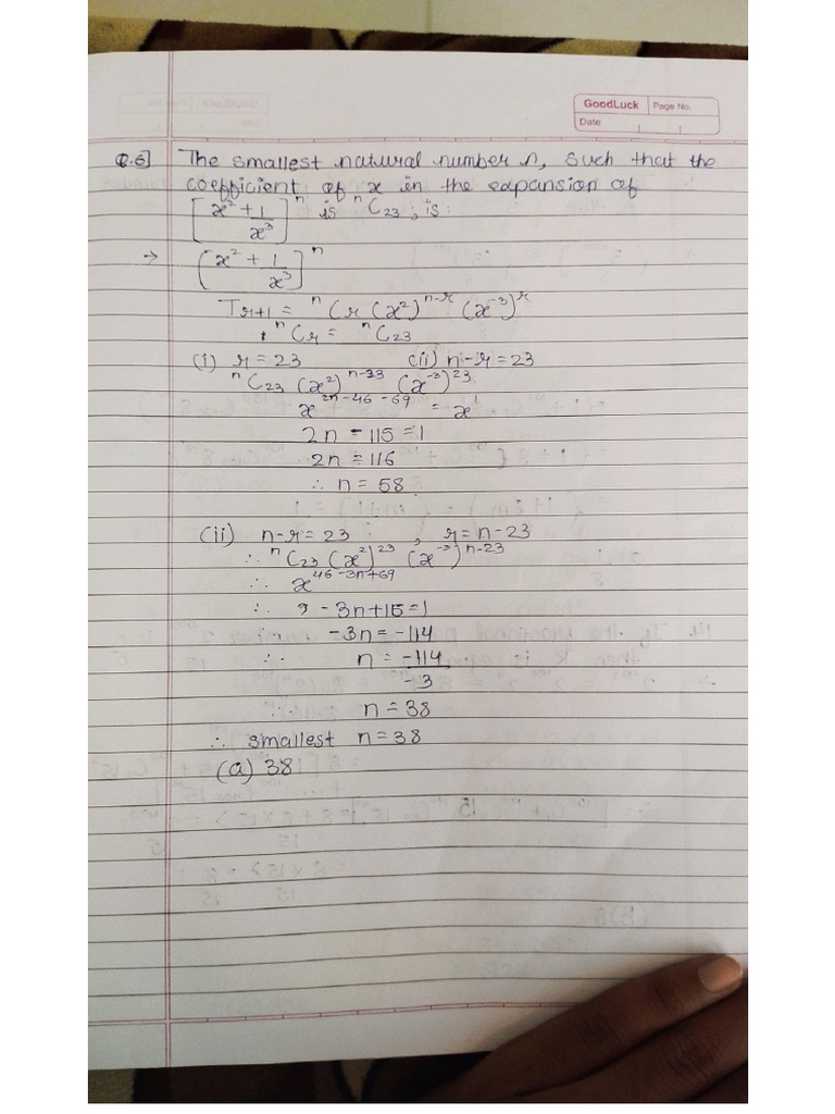 Binomial Theorem Questions | PDF