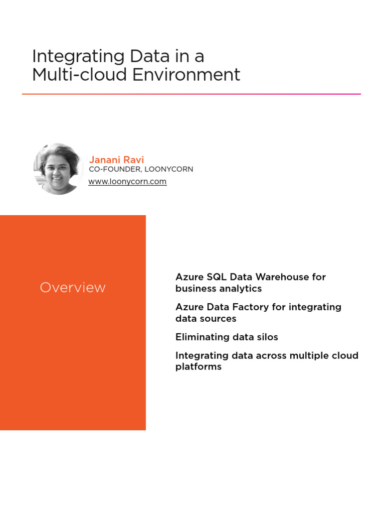 Integrating Data in A Multi Cloud Environment Slides | PDF
