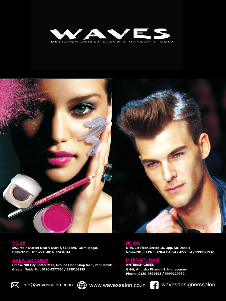 Waves Unisex Salon Service Price Catalog | PDF