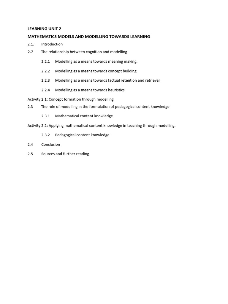 HED4813 Learning Unit 2 | PDF