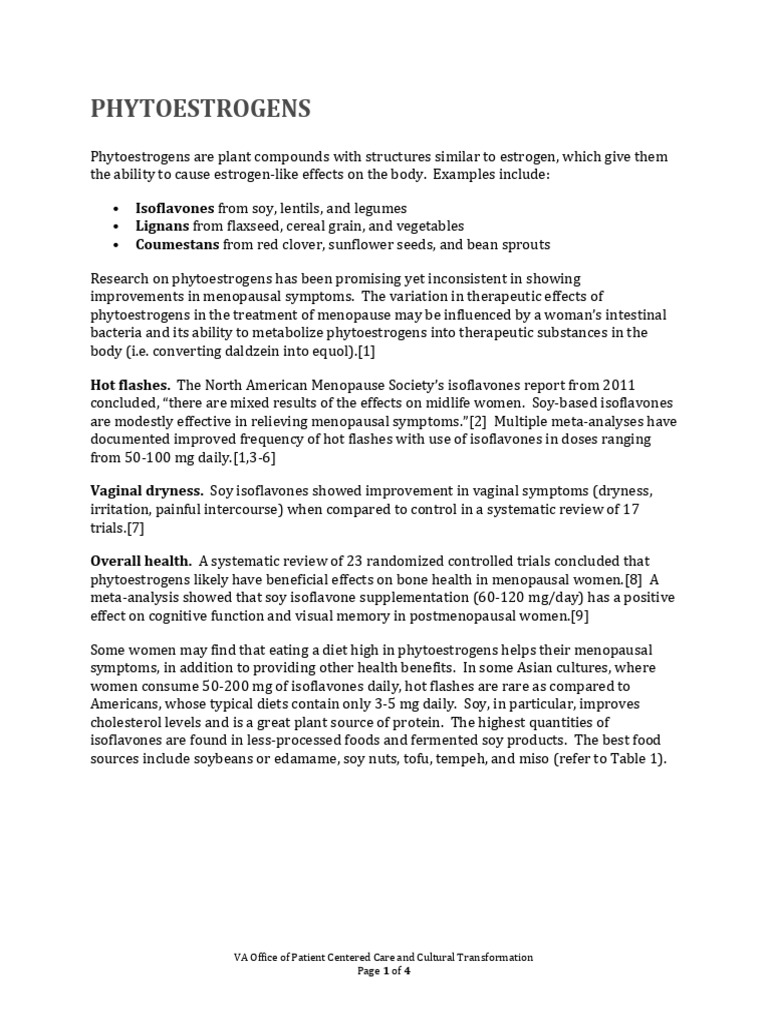 Phytoestrogens | PDF