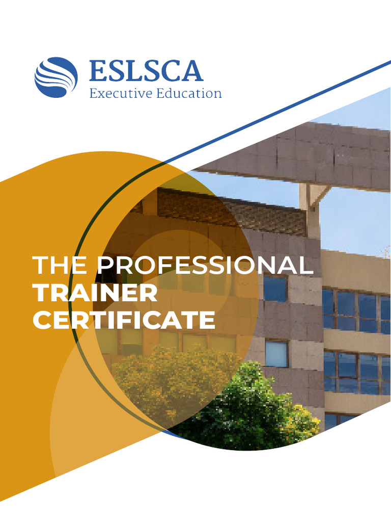 The Professional Trainer Brochure | PDF