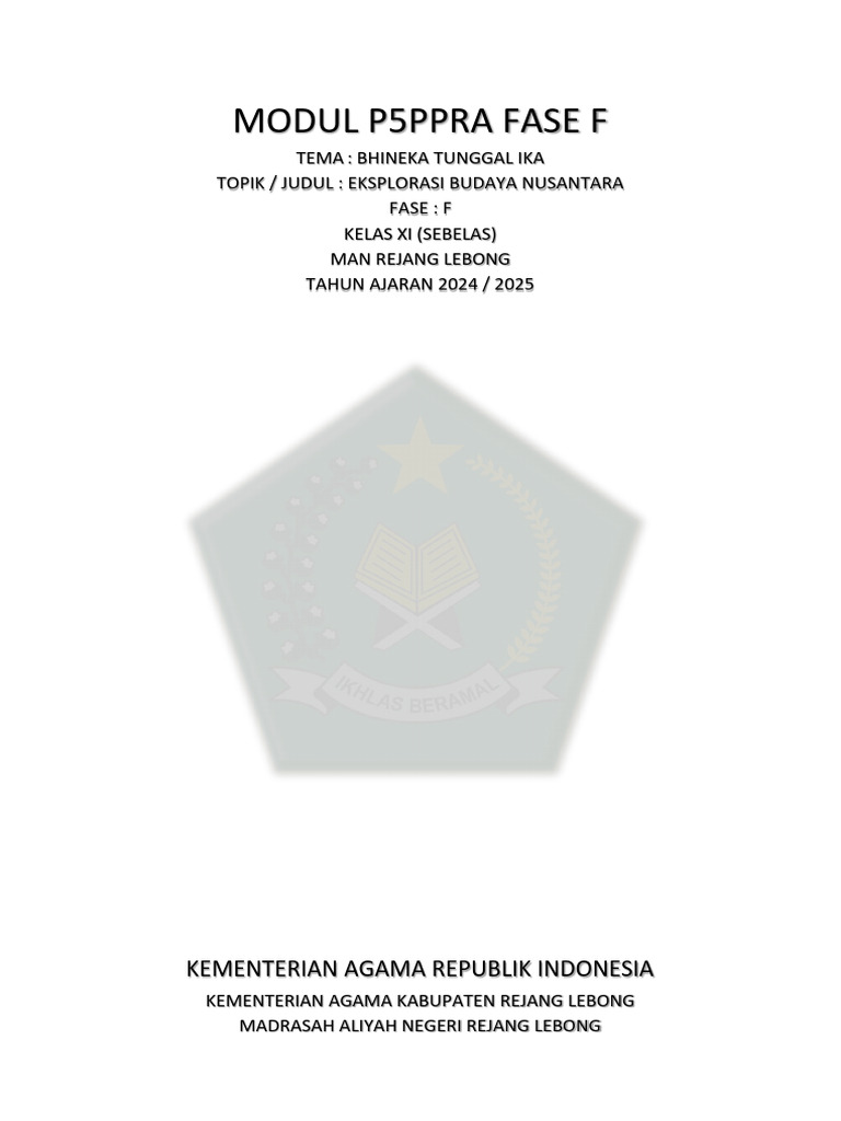Modul p5 Ppra Kelas Xi | PDF