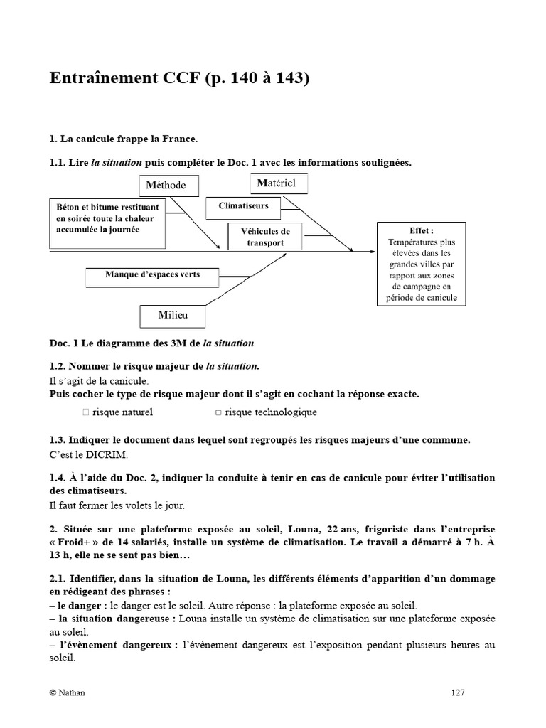 CCF Corrigé | PDF
