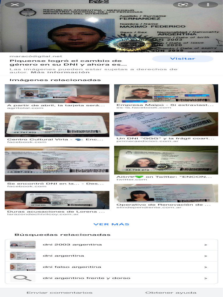 Dni Falso - Búsqueda de Google | PDF