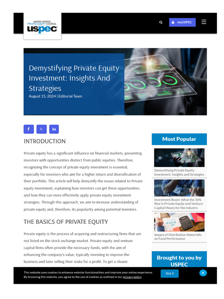 Demystifying Private Equity Investment Insights and Strategies. | PDF ...