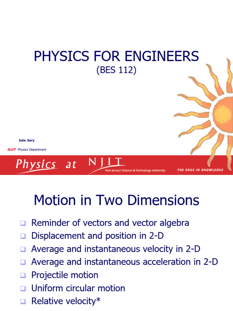 Lesson 3 Motion in Two Dimension | PDF