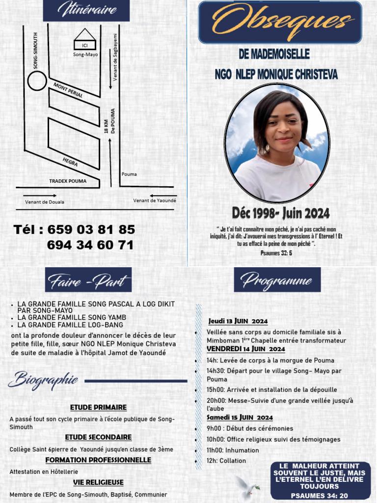 Obituary and Funeral Details for NGO NLEP Monique Christeva | PDF