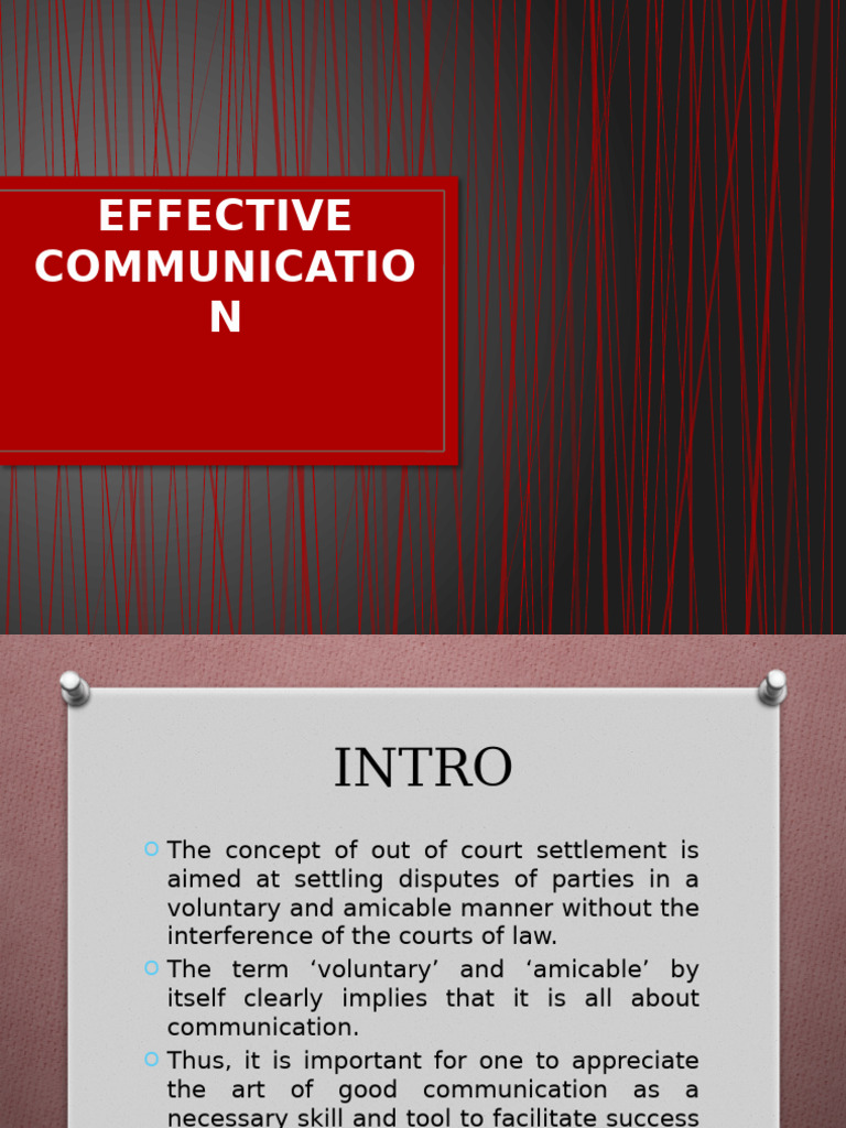 week 7- EFFECTIVE COMMUNICATION | PDF