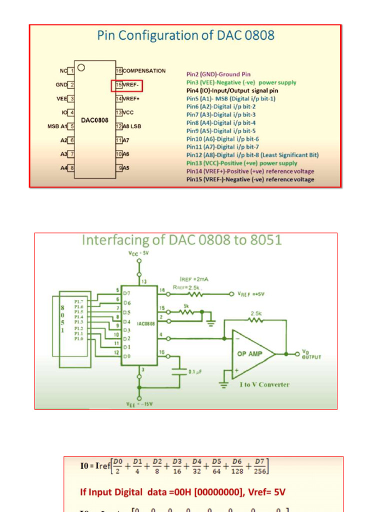 DAC -INTERFACING PROGRAMS | PDF