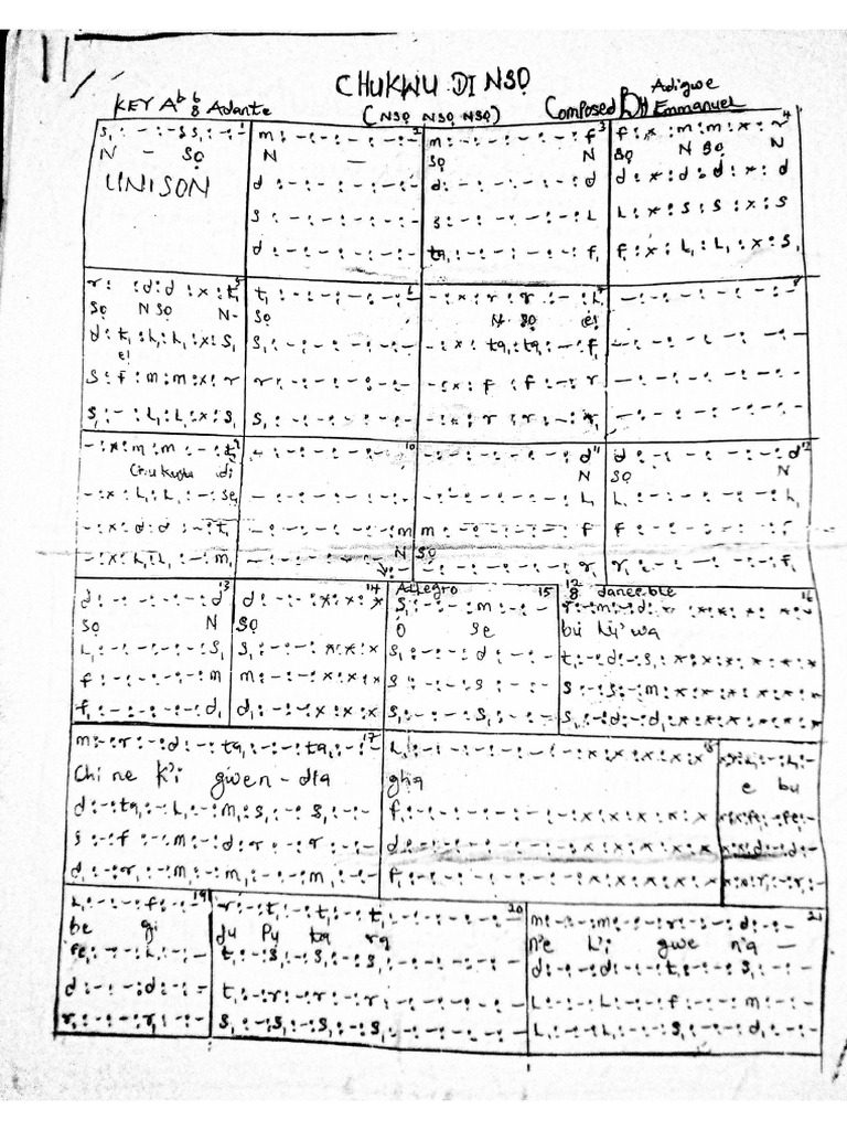 Chukwu Di Nso Nso Nso by Emma Adigwe | PDF