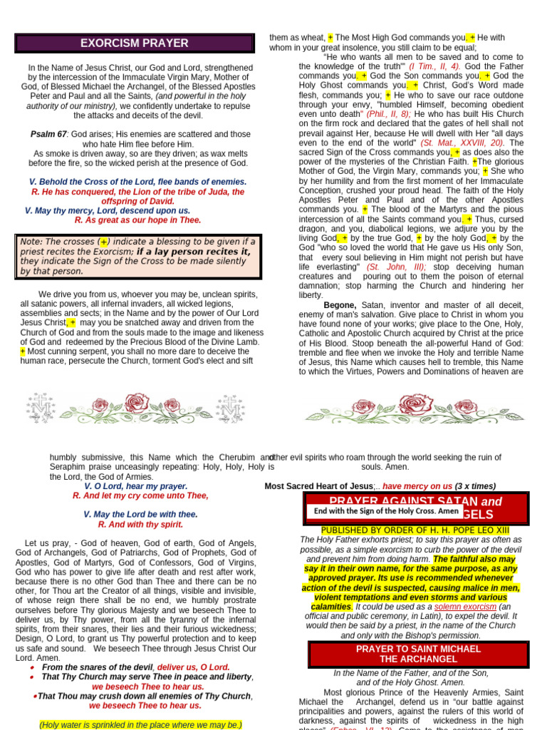 Exorcism Prayer Final | PDF