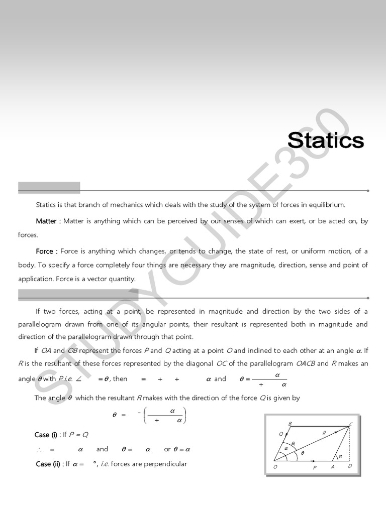 Chapter 33 STATICS | PDF