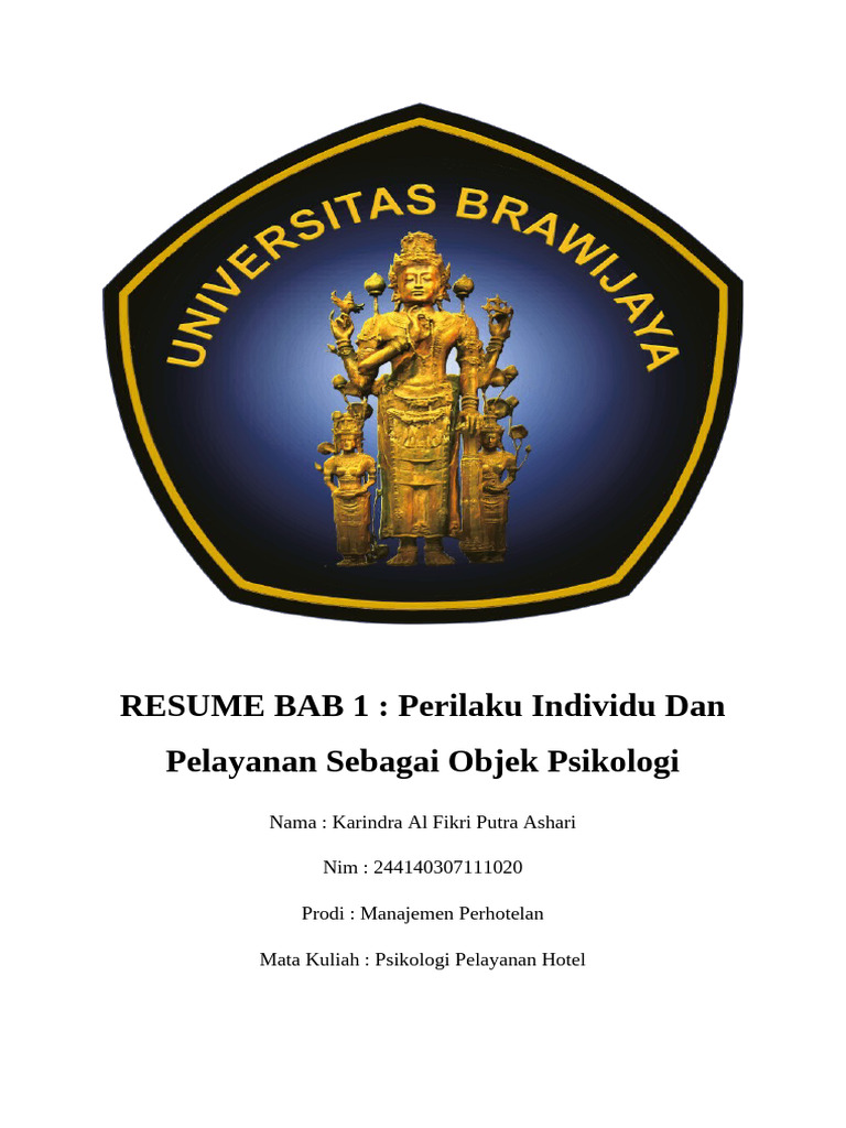 Resume Bab 1 | PDF