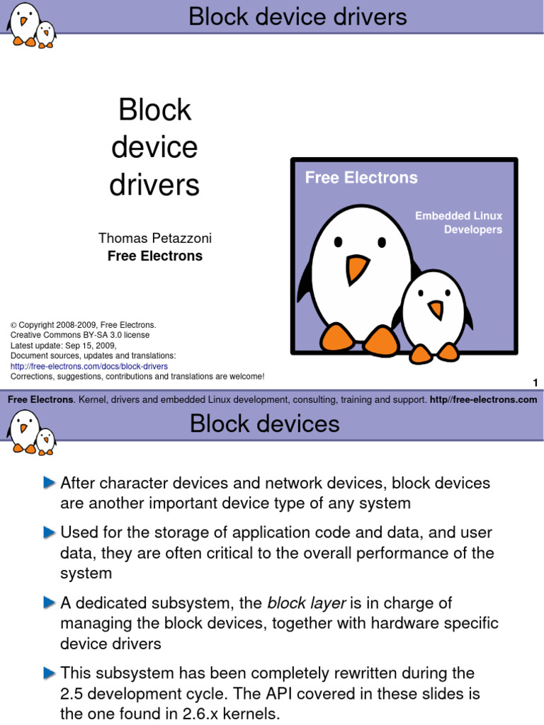 Block Drivers | PDF