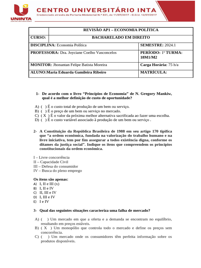 Revisão AP1 - 18M (1)-1 | PDF
