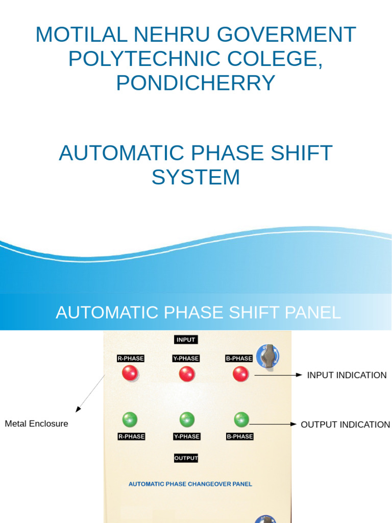 Auto Phase Shifter Presentation | PDF