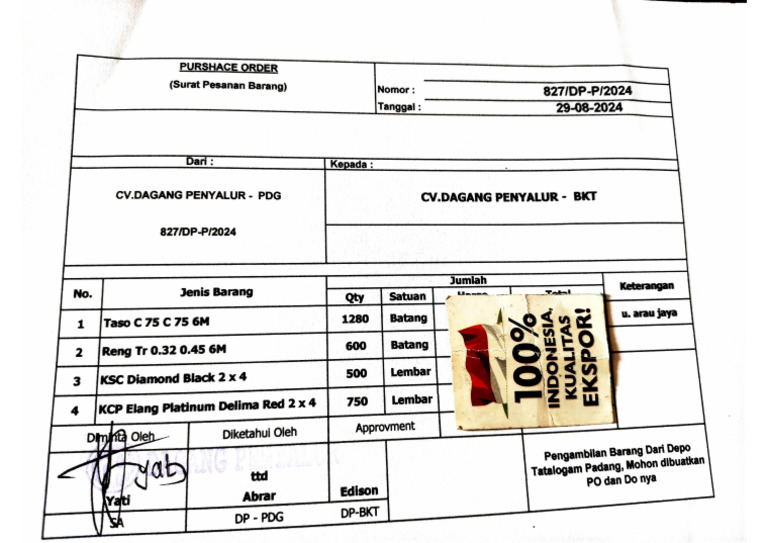 PO 3. arau jaya. ..29 | PDF