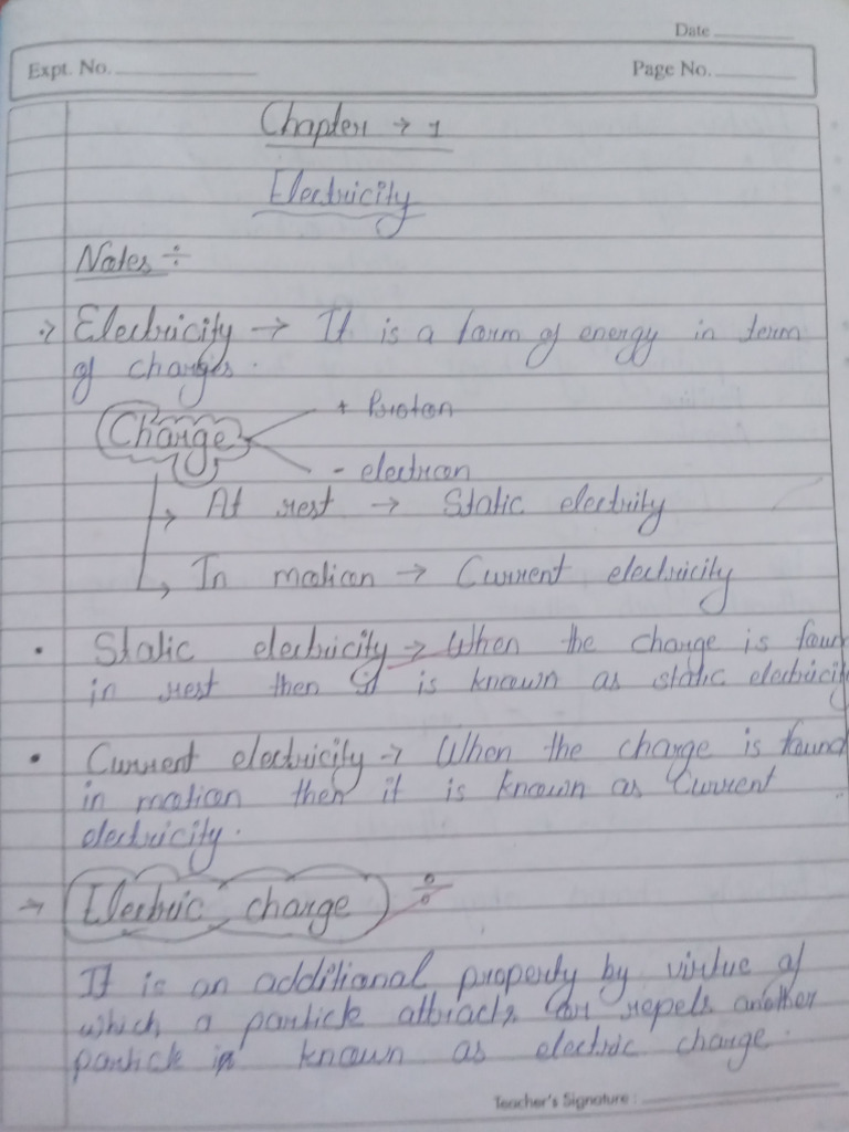 Class 10 Science Physics Chapter 1st Notes | PDF