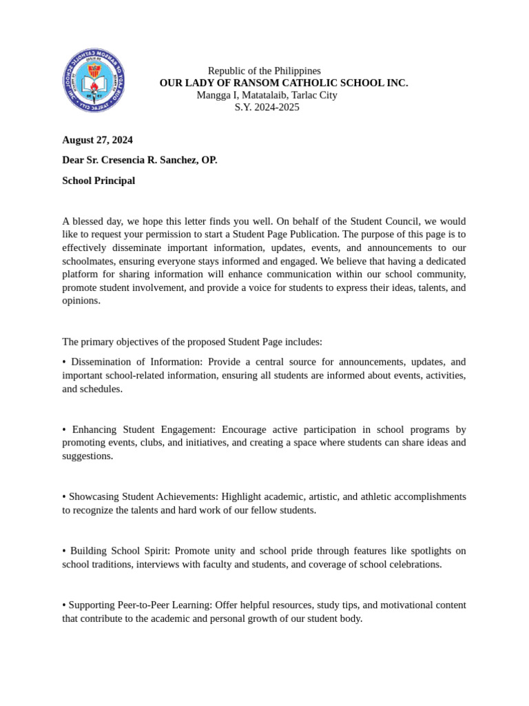 STUDENT PUBLICATION Ooo | PDF