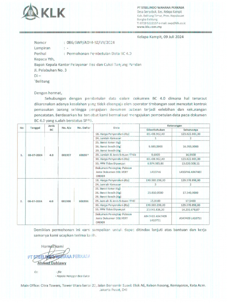 Permohonan 086 | PDF