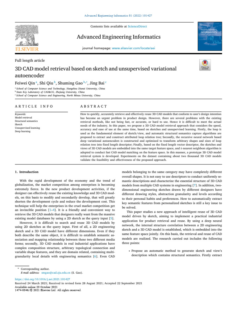 3D CAD Model Retrieval via Sketches | PDF | Deep Learning | Art