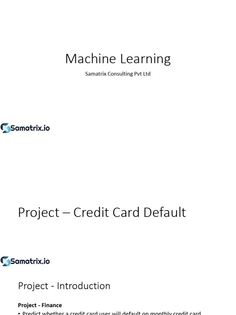 ML Credit Card Def | PDF