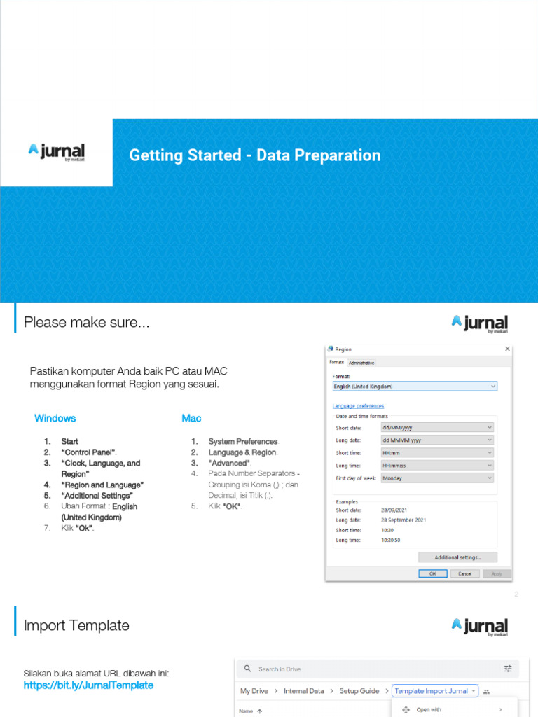 Panduan Pengisian Template | PDF