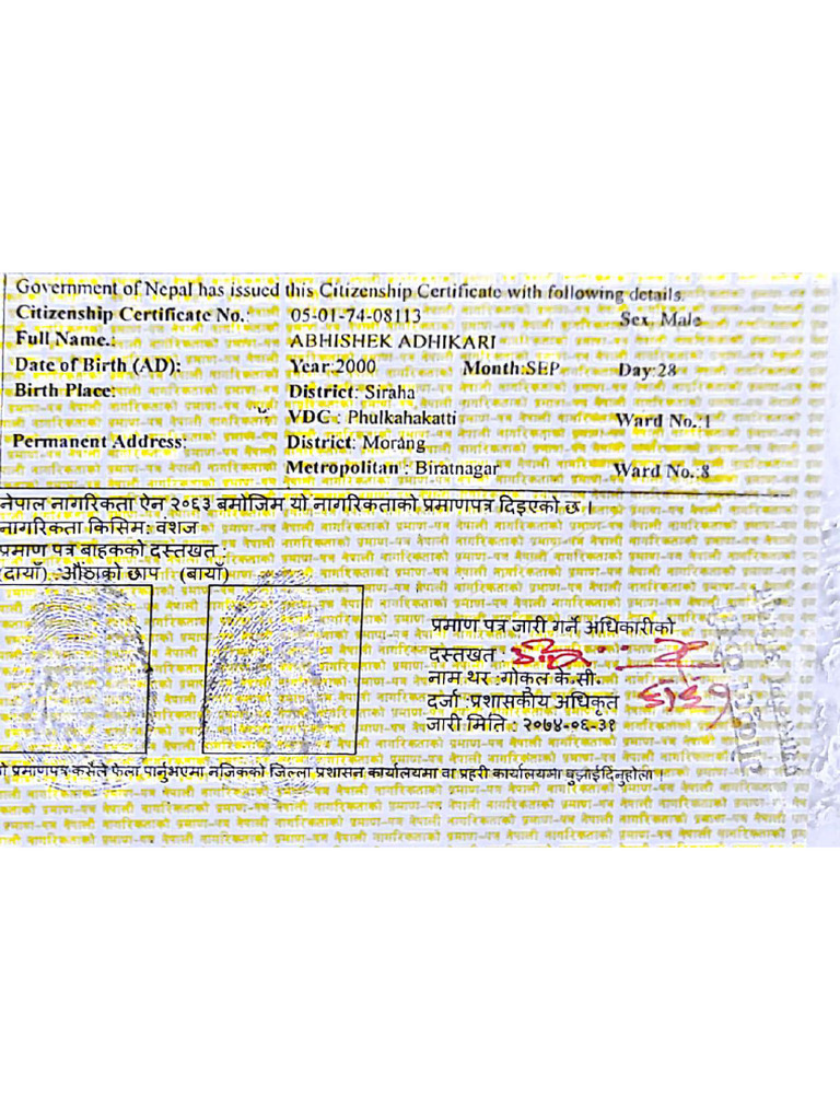 Citizenship Back | PDF