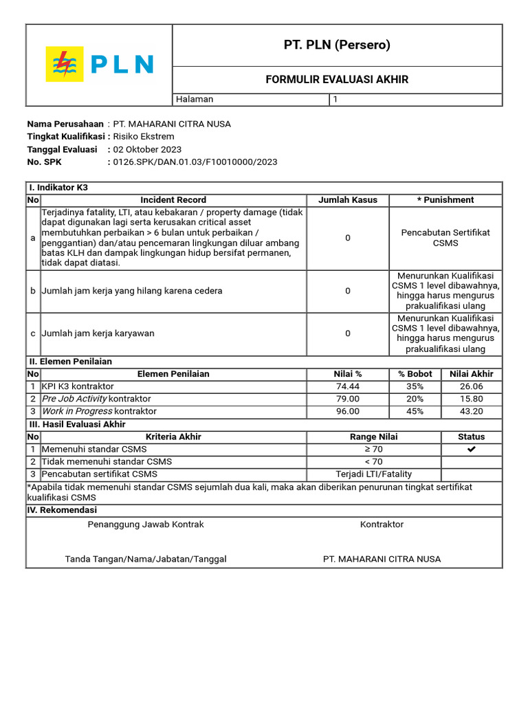 Csms - Pln.co - Id Csms Web Index - PHP Pekerjaan 3616 Cetak Final | PDF