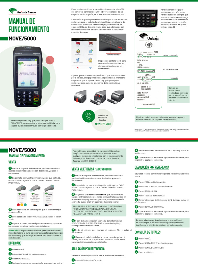 Manual TPV Ingenico Move 5000 | PDF