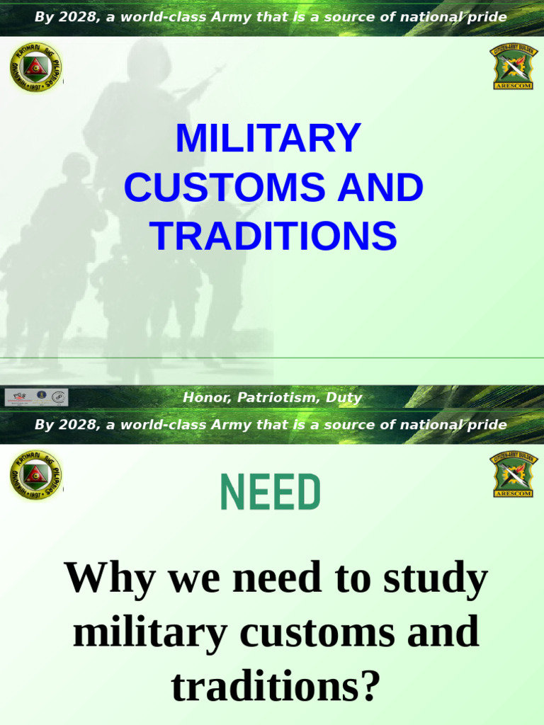 Military Customs and Traditions | PDF