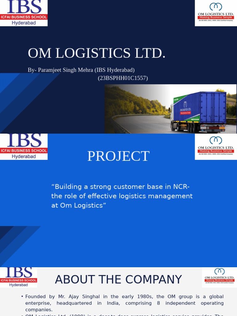 OLL PPT-Paramjeet Singh Mehra - IBS Hyderabad | PDF