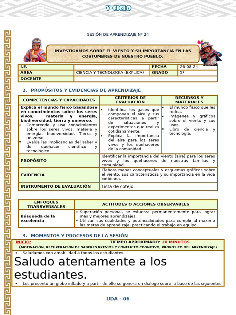 5° 6° Sesion 24 CIENCIA Y TECNOLOGIA Investigamos Sobre El Viento y Sus ...