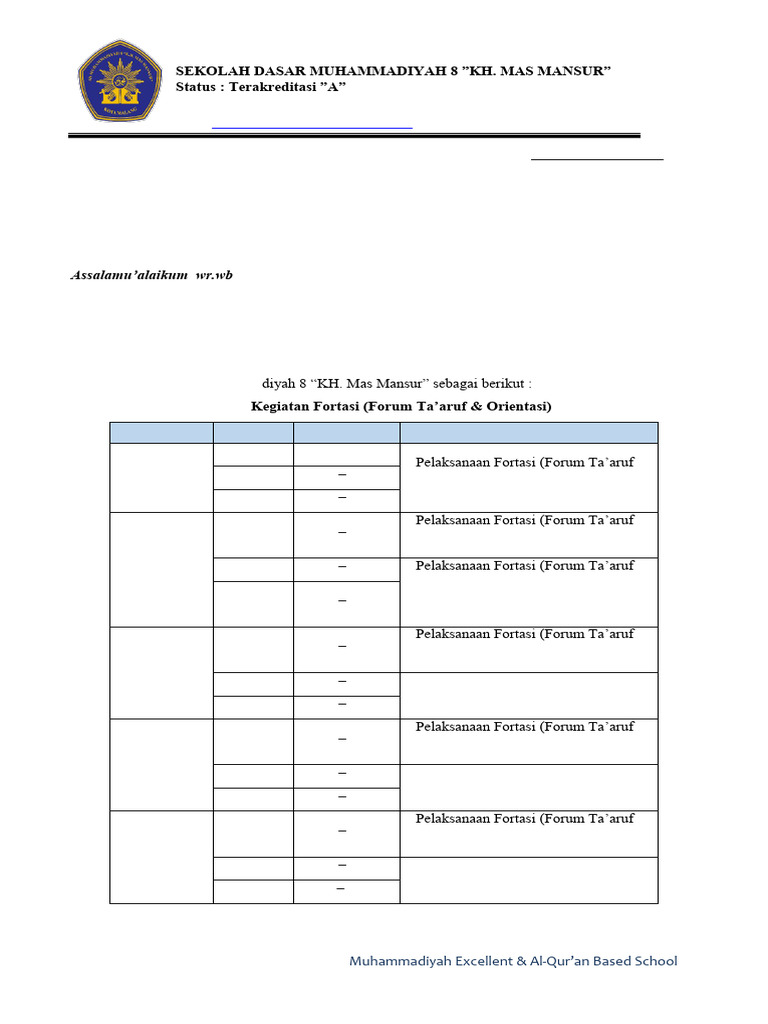 Informasi Sekolah 24-25 | PDF