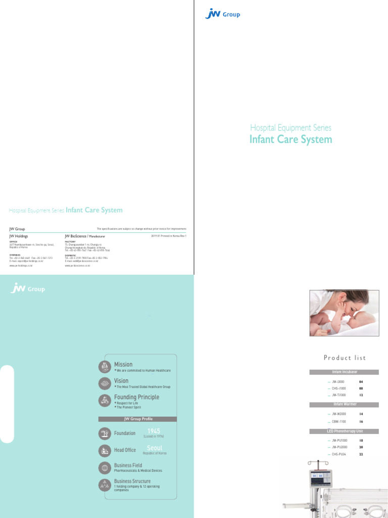 JW Brochure For Infant Care System (2019) | PDF | Light Emitting Diode ...