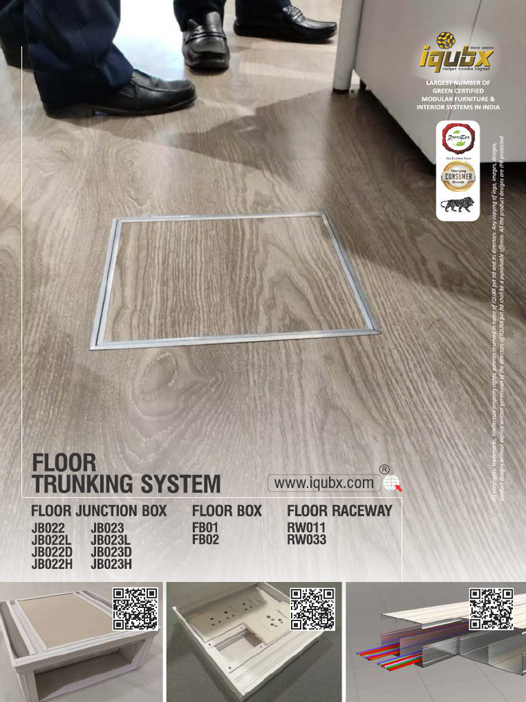 Iqubx Aluminium Floor Box Floor Junction Box Raceway Apr22 | PDF