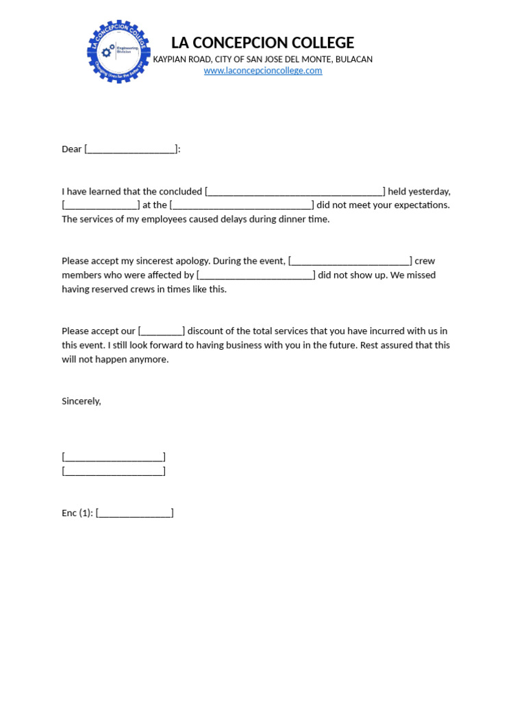 Apology Shit Letter | PDF