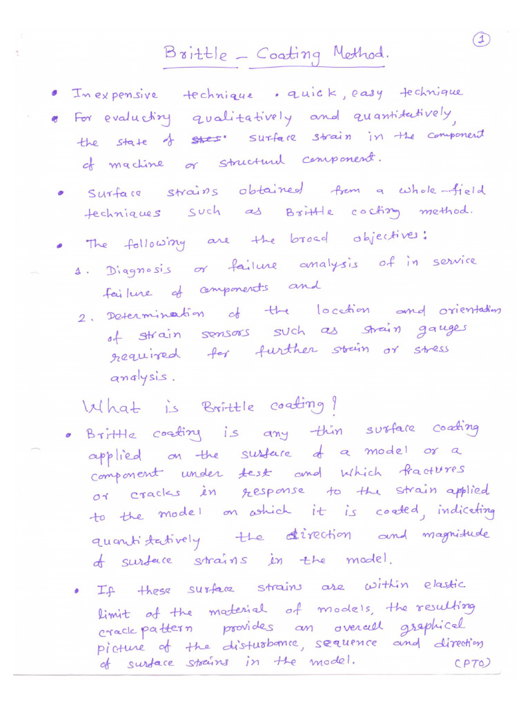 Brittle Coating | PDF