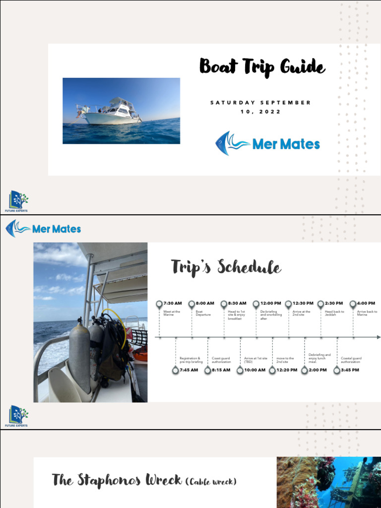 Boat Trip Guide - SEP 2022 | PDF