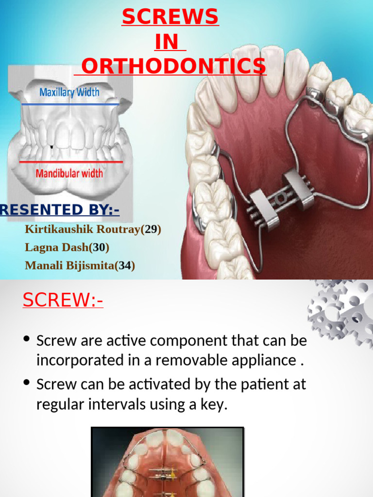 Removable Appliance Ortho | PDF | Orthodontics | Medical Specialties